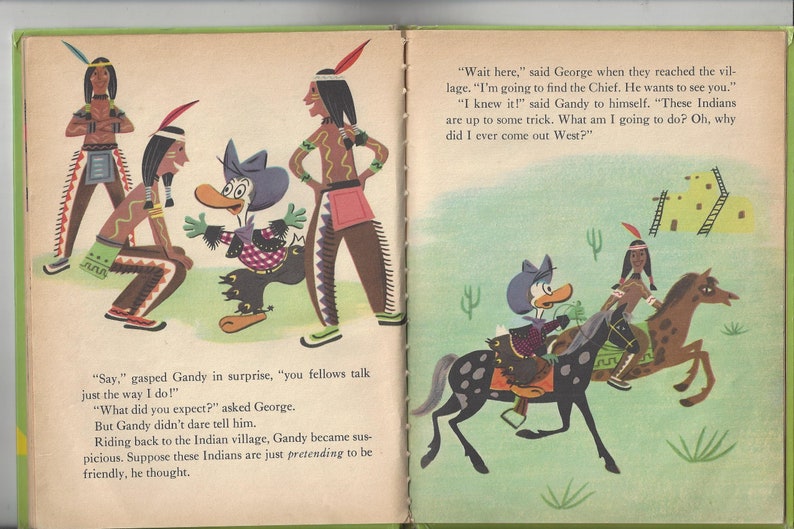 Gandy Goose 1950's Cartoon Character Wonder Book by Leon Jason Art by ...