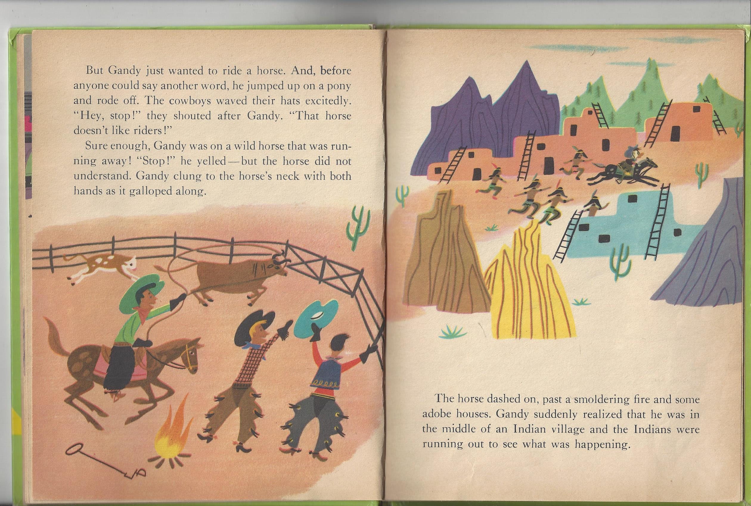 Gandy Goose 1950's Cartoon Character Wonder Book by Leon Jason Art by ...