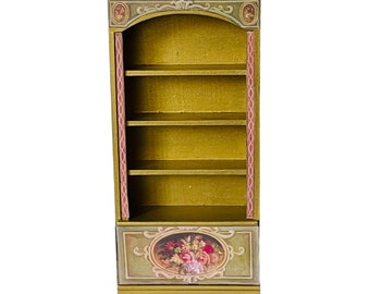 Dollhouse Miniature Bookcase Kit Dollhouse Bookcase 1:12 Scale ...