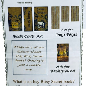 Robin Betterley Itsy Betsy Teeny Secret Travel Book Kit - Etsy