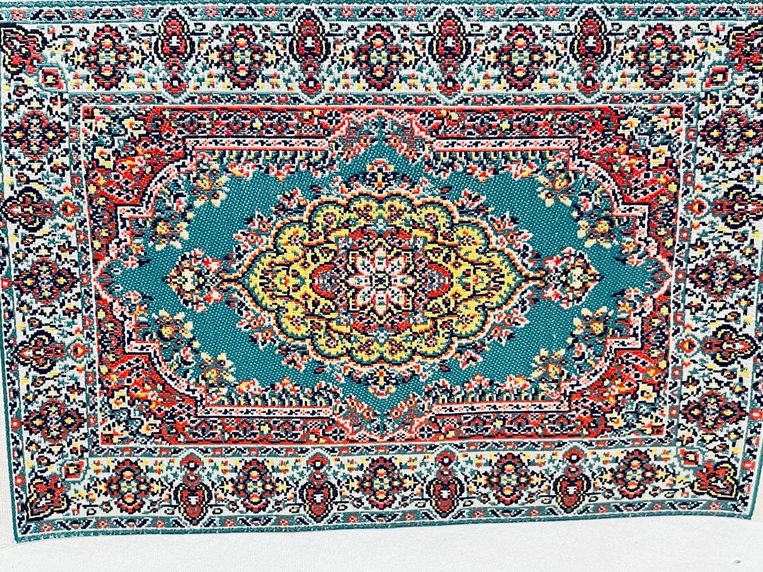 Dollhouse Miniature 1" Scale Persian Rug - Etsy