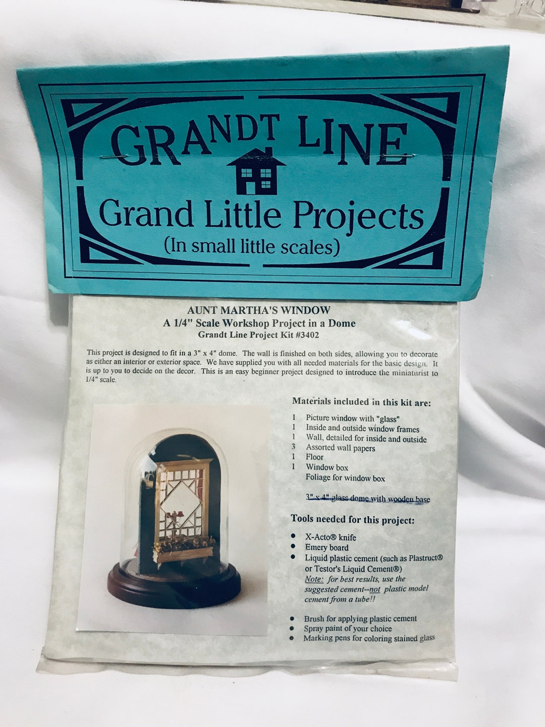 Dollhouse Miniature 1/4” Scale Grandt Line Aunt Martha’s Window Kit - Etsy