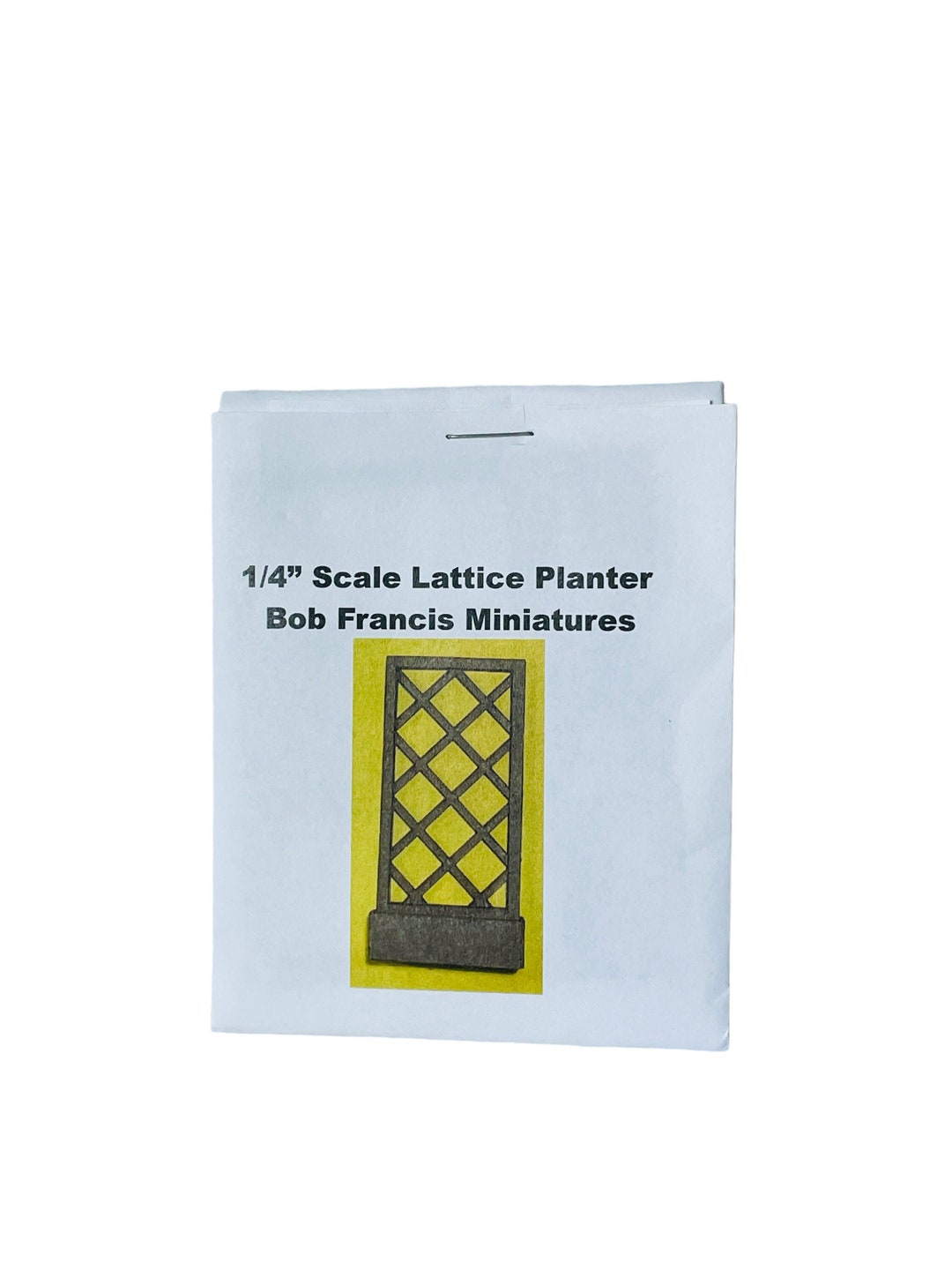 Dollhouse Miniature 1/4” Scale Lattice Planter Kit by Bob Francis - Etsy