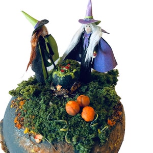 Dollhouse Miniature 1" Scale Witch Caldron Scene by Cat Wingler - Etsy