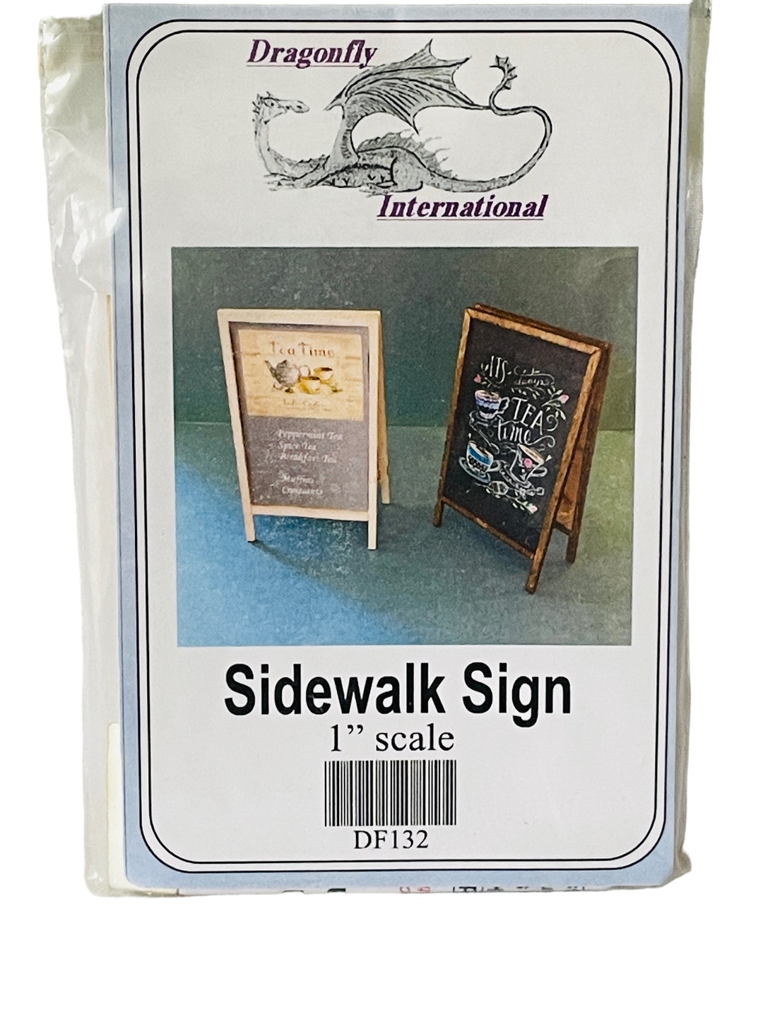 Dollhouse Miniature 1” Scale Sidewalk Sign Kit - Etsy