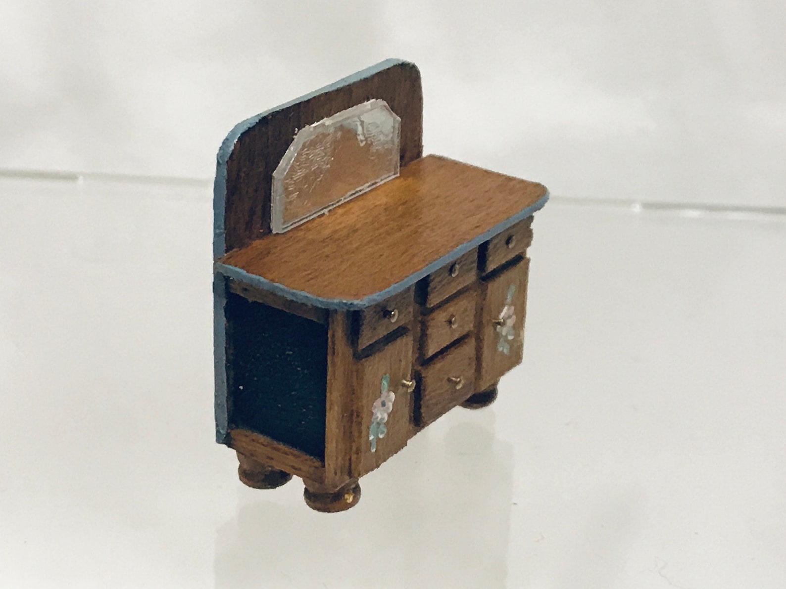 Dollhouse Miniature 1/4" Scale Corner Shelf, Table & Chairs or a ...
