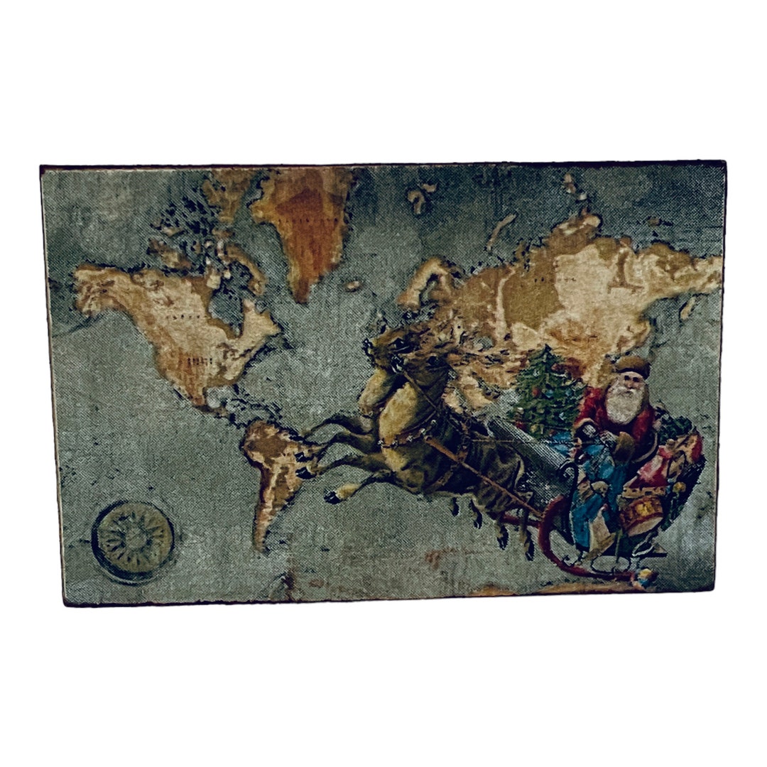 Dollhouse Miniature 1” Scale Santa’s Map - Etsy