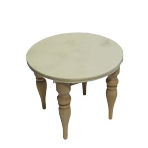 Dollhouse Miniature 1" Scale Round Table - Etsy