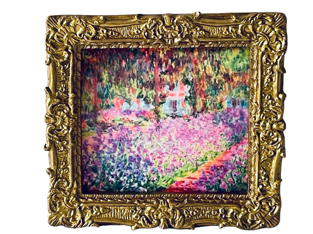 Dollhouse Miniature 1” Scale Monet’s Garden Picture - Etsy