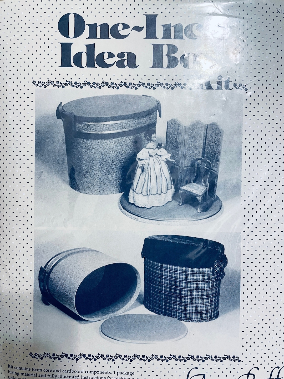 Dollhouse Miniature D. Anne Ruff 1” Scale Hat Box Vignette Kit - Etsy