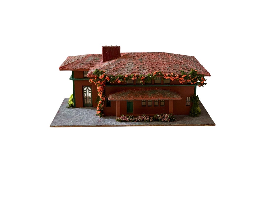 Dollhouse Miniature 1/144” Scale Mission Style House by Ron Chase - Etsy