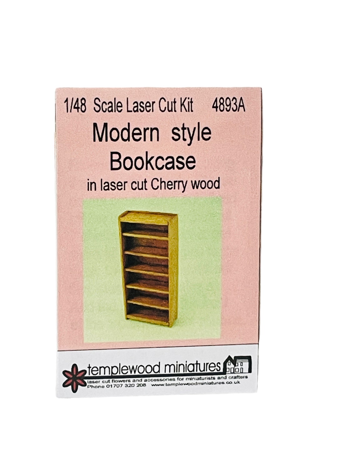 Dollhouse Miniature 1/4” Scale Bookcase Kit by Templewood Miniatures - Etsy