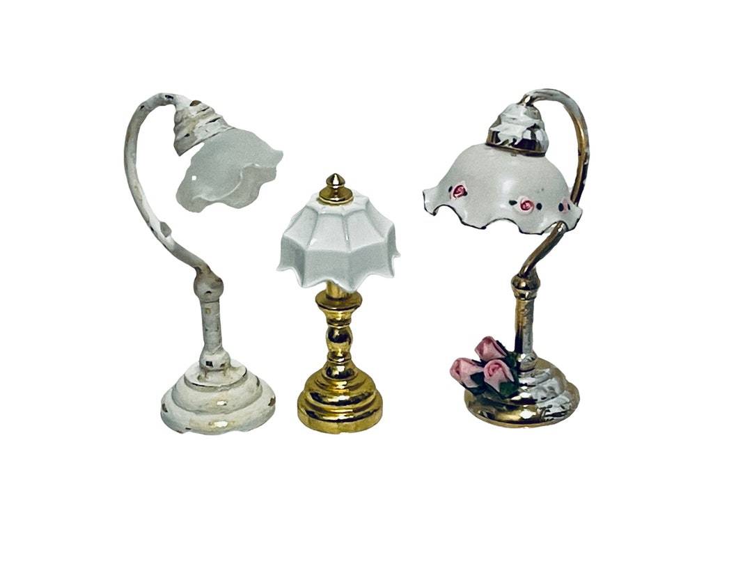 Dollhouse Miniature 1” Scale Table Lamp - Etsy