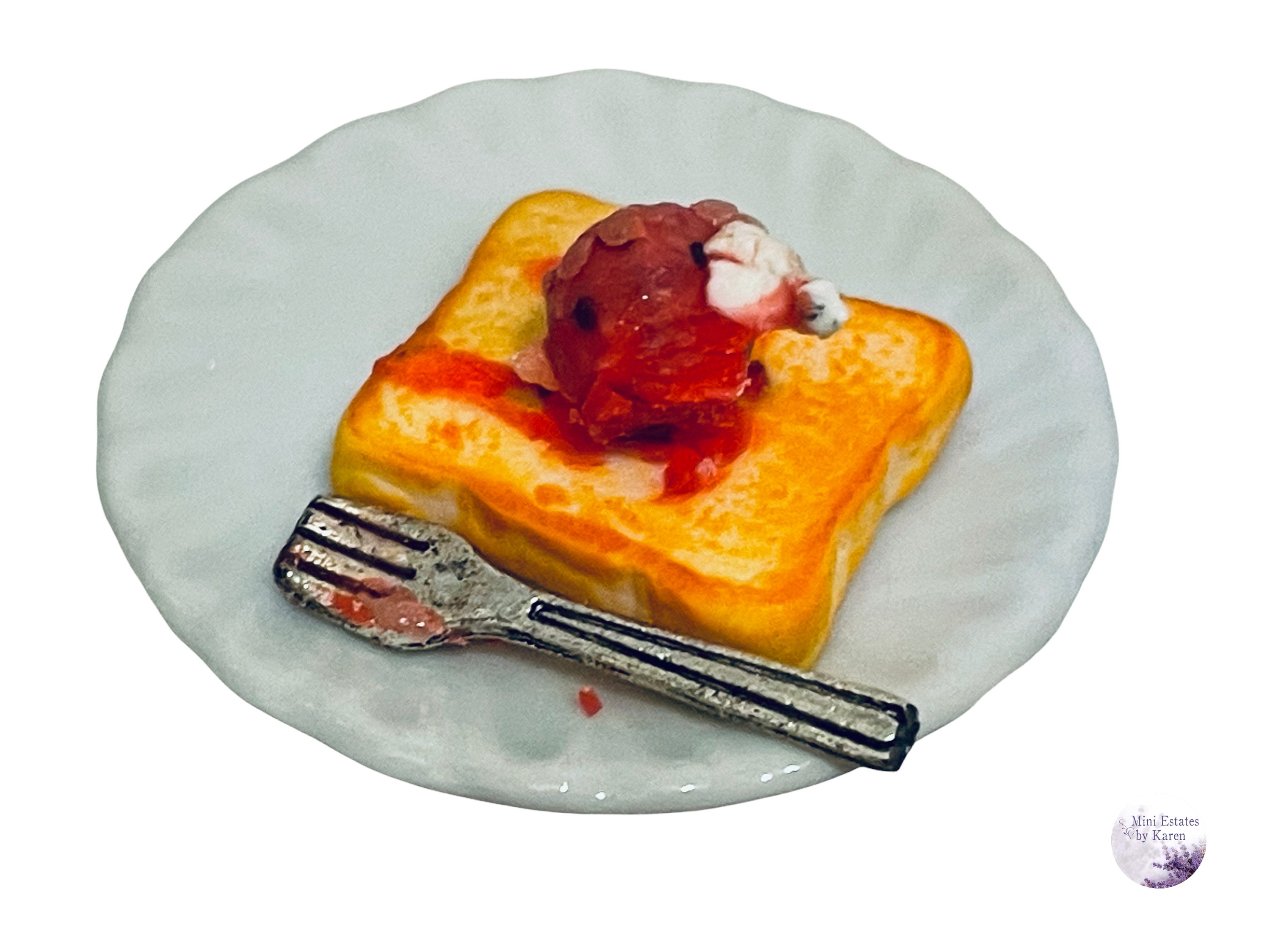 polymer clay fake food dollhouse meatball sub sandwich 1:12th scale ...