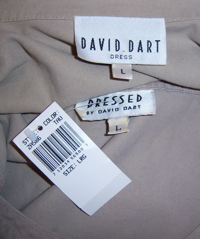 Vintage David Dart Classic British Khaki Cotton Tank Dress Matching ...