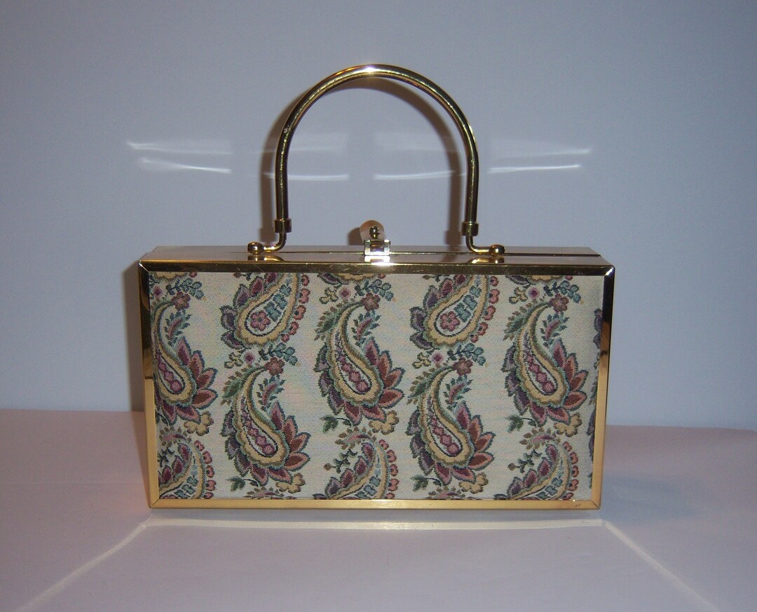 Vintage Lou Taylor Woolf Brothers off White Classic Tapestry Paisley ...