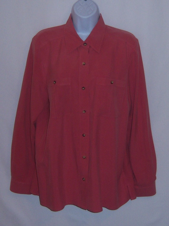 Vintage Orvis Classic Dusty Rose Pink Raspberry Silk … - Gem