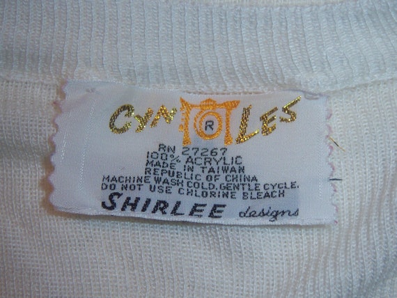 Vintage Cyn Les Shirlee Designs Off White Think Golf … - Gem