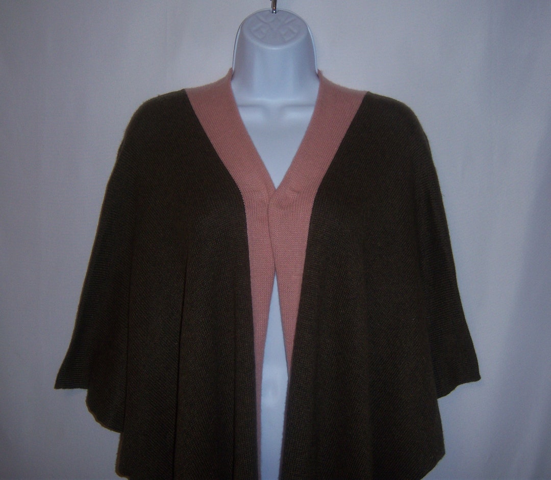 Vintage David Dart Collection Brown Pink Sequined Floral Flower Pattern ...