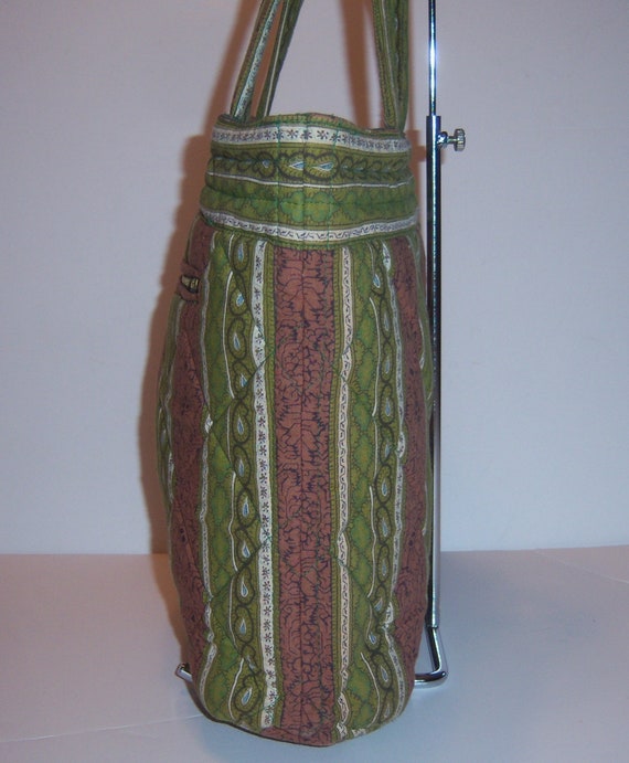 Vintage Souleiado Charles Demery Green Brown Striped … - Gem