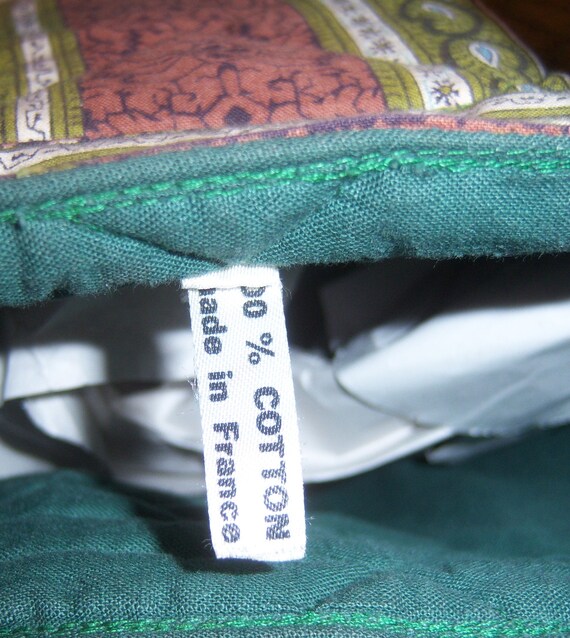 Vintage Souleiado Charles Demery Green Brown Striped … - Gem