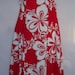 Vintage Hookano Red White Butterfly Tropical Flower Floral Hawaiian ...