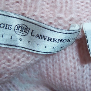Vintage Maggie Lawrence Collection Pink Mauve Green Snowflake Intarsia ...