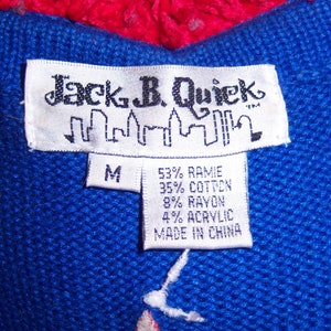 Vintage Jack B. Quick Royal Blue Red White Patriotic Santas Star ...