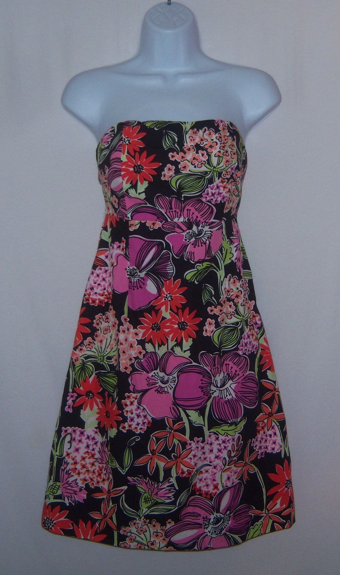 Vintage Lilly Pulitzer Black Floral Market Print Pattern - Etsy