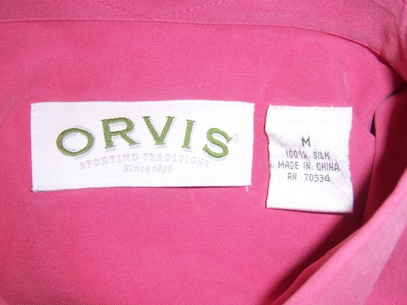Vintage Orvis Classic Dusty Rose Pink Raspberry Silk … - Gem