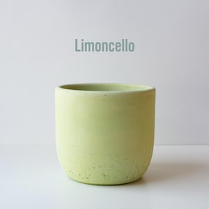 6 Inch Cast Concrete Decorative Cache Pot - Matte Finish- Violet Shades ...