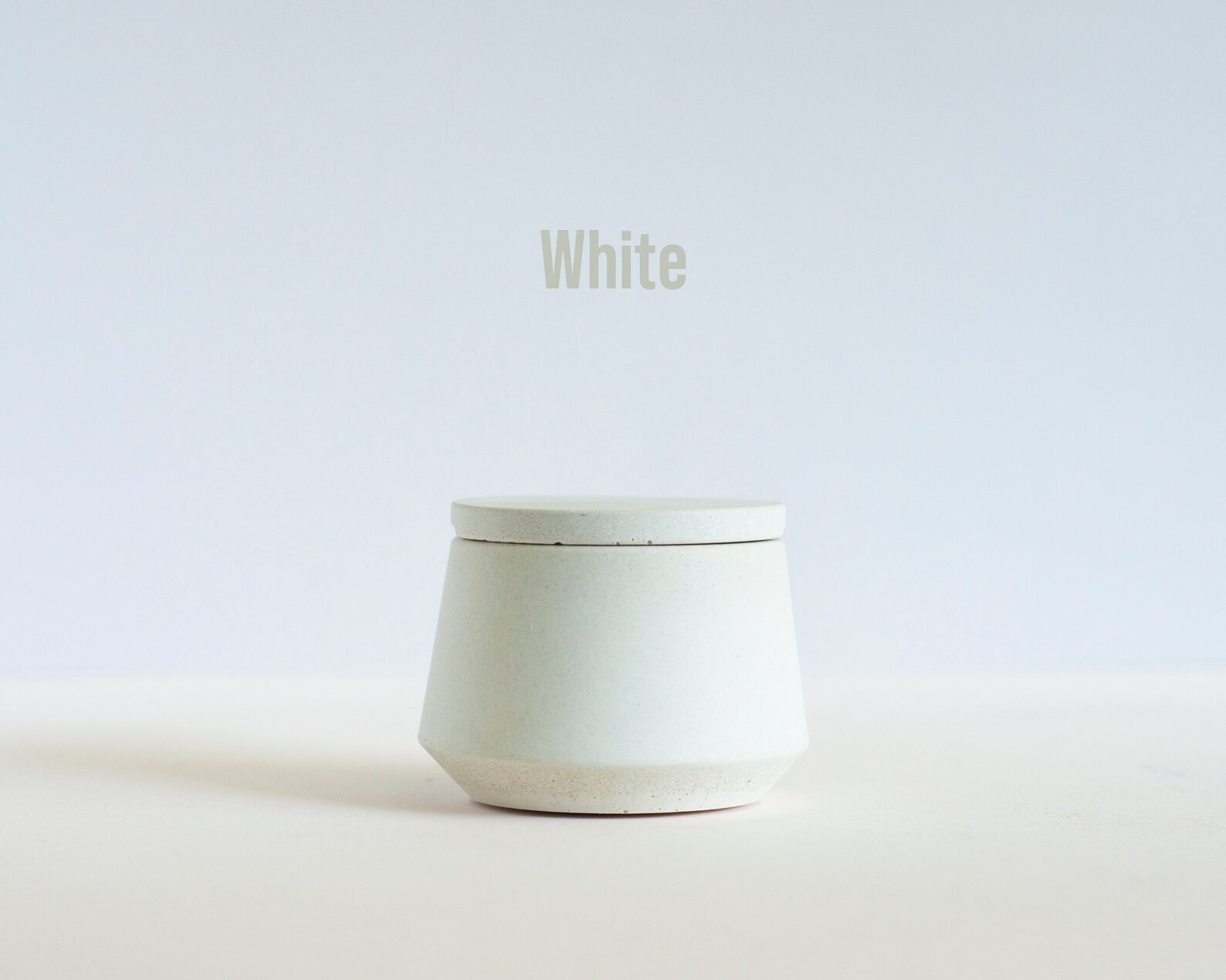 2 Inch Jane Concrete Salt Cellar Spice Lidded Pinch Jar - Muted Colors ...