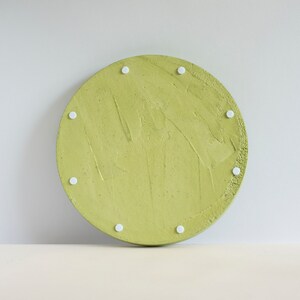 10 Inch Round Handmade Concrete Catch All Tray Matte Finish Muted ...