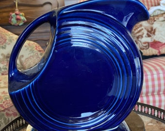 Cobalt Blue Fiesta Pitcher - Etsy