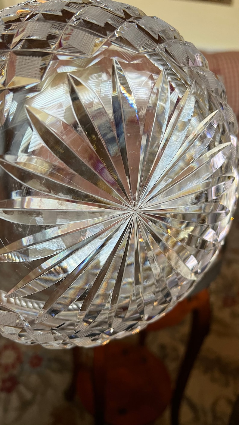 Waterford Crystal Cut Glass Diamond Pattern Bowl - Etsy Canada