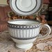 English Country Tea Cup and Saucer Colonnade Black by Wedgwood - Etsy
