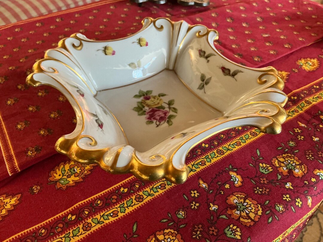 European Graf Von Henneberg Jlmenau German Chic Floral Bouquet Vanity ...