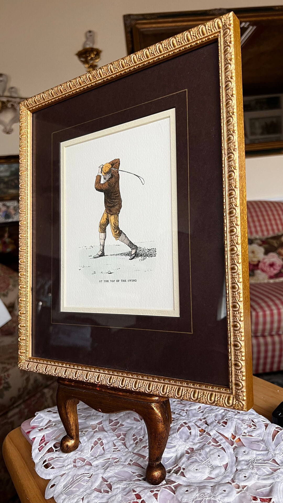 English Country Gentleman Victorian Golf Engraving by W King Ambler - Etsy