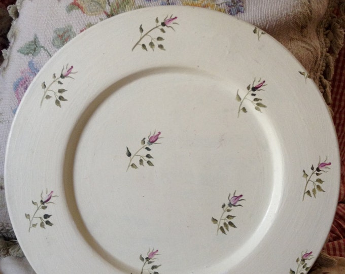 Shabby Chic Hand Painted Rose Flower Hanging Plate - Etsy