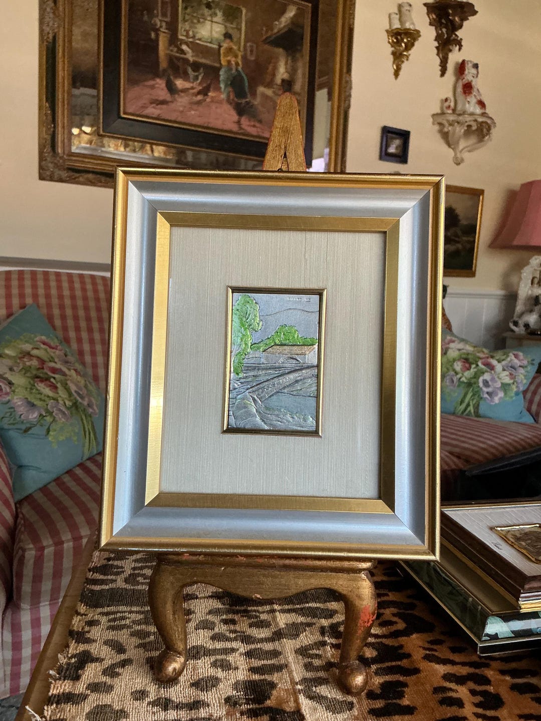 Italian Sterling Silver Landscape Scene Frame Art - Etsy