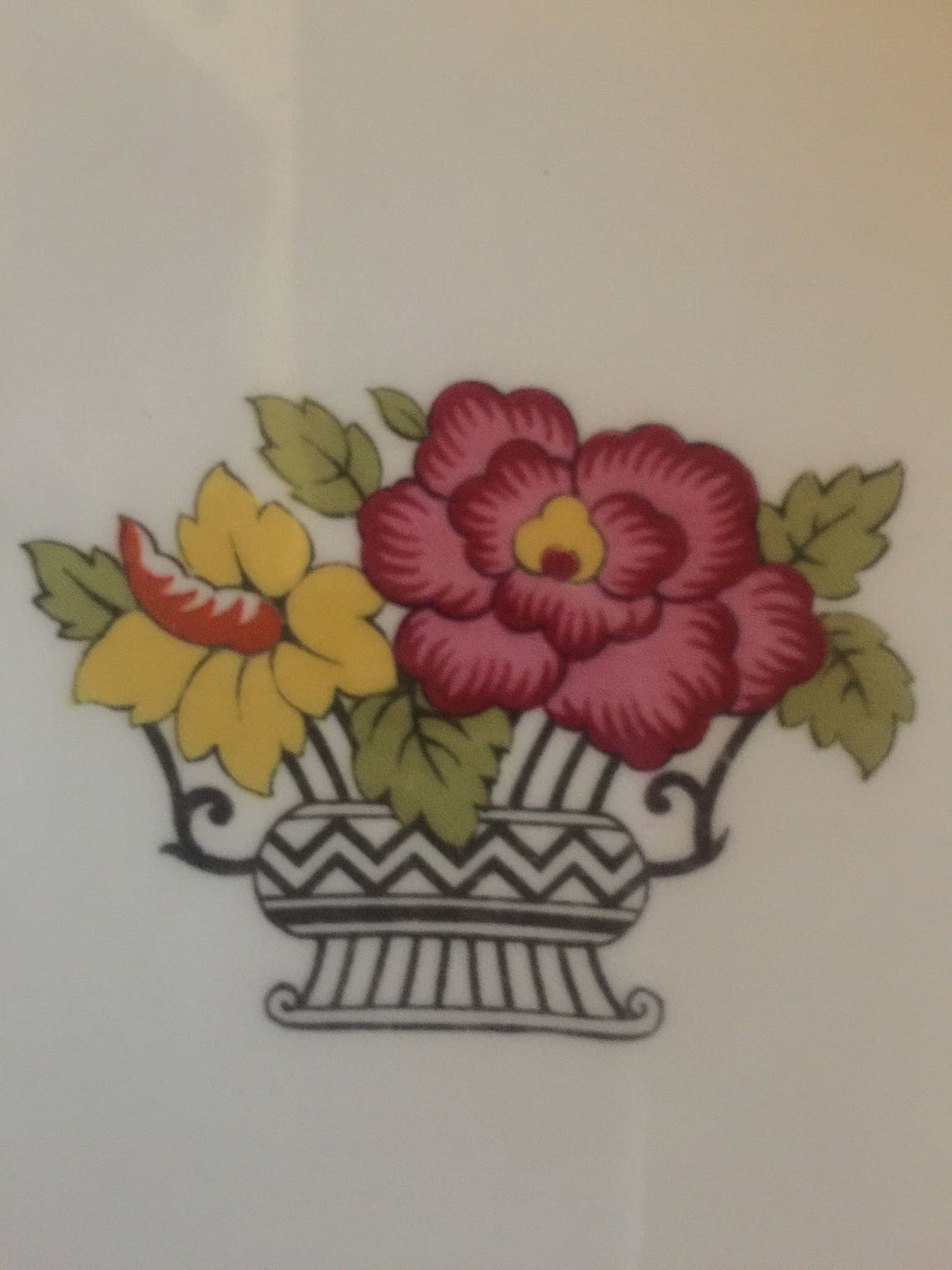 Country English Garden Cottage Staffordshire England Flower Basket ...