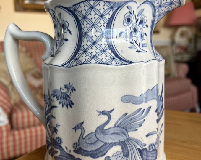 English Country Old Chelsea Furnivals Pheasant Bird Pitcher - Etsy