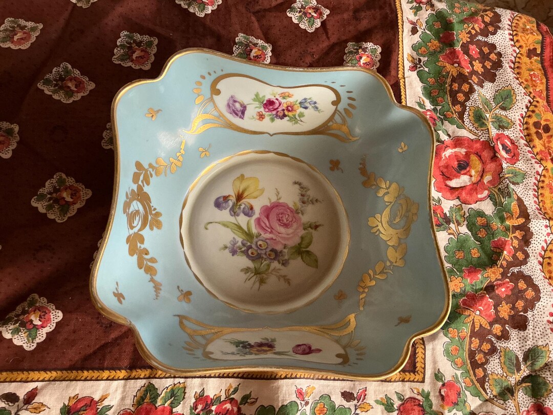 French Country Provence Limoges Flowers Scallop Decorative Bowl - Etsy