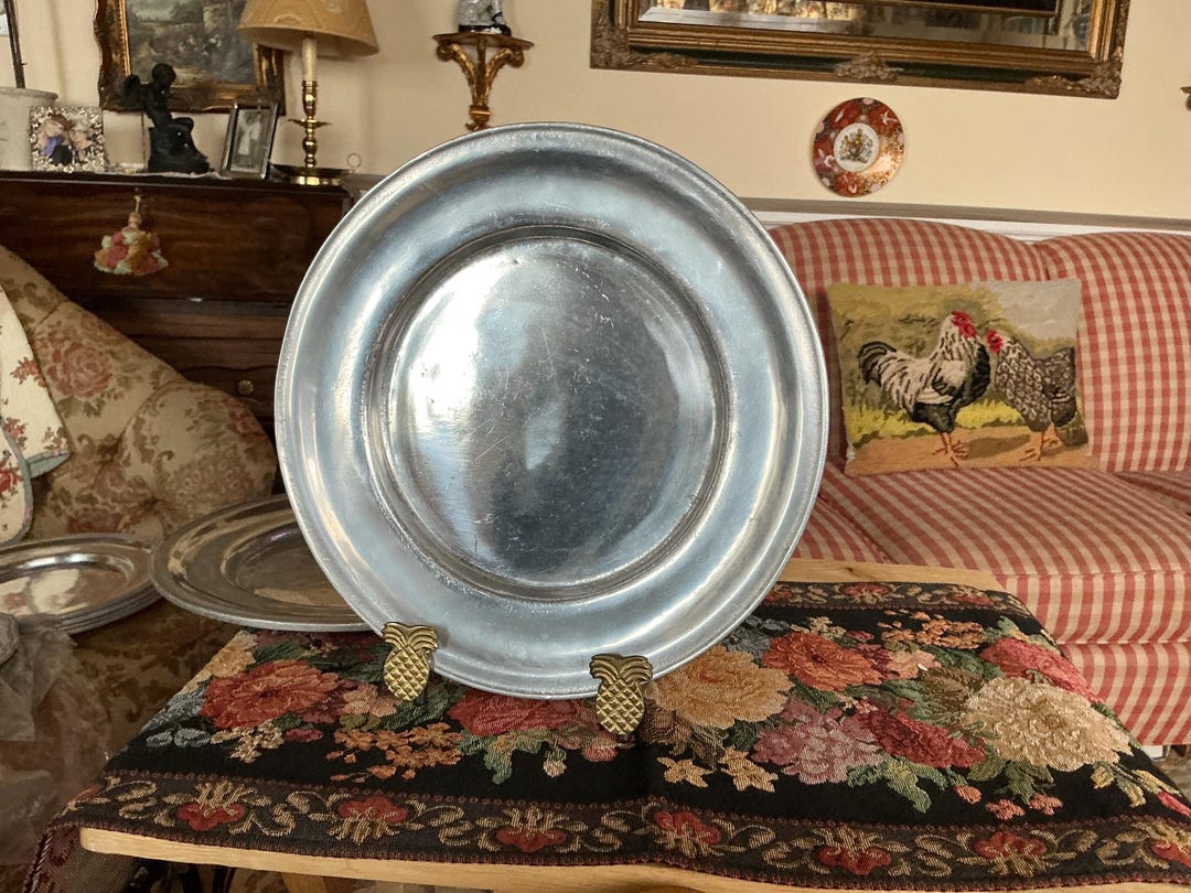 French Country Provence Pewter Plate by Metal Crafters - Etsy