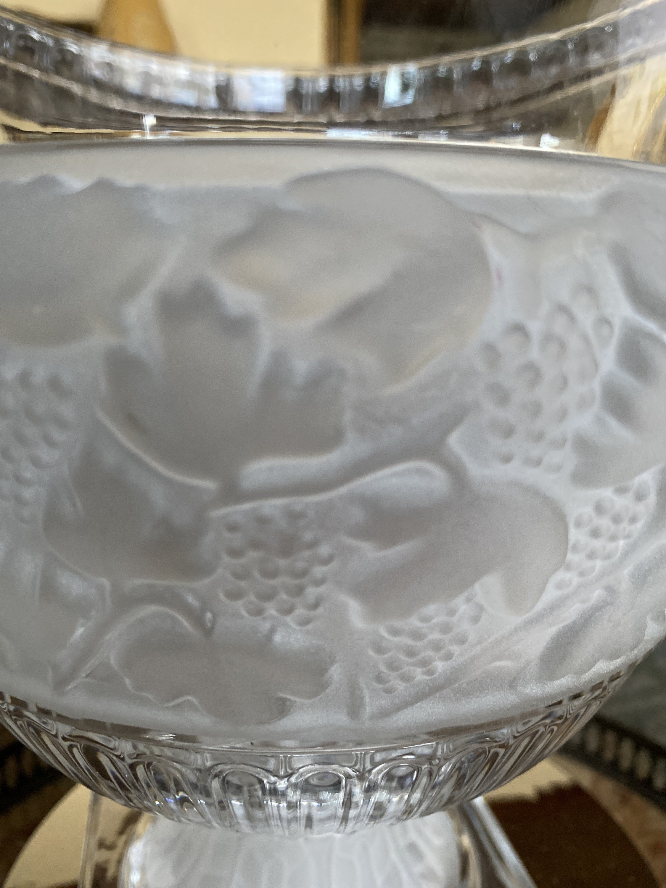 French Chic Art Deco Versailles Glass Bowl by H Hoffman - Etsy