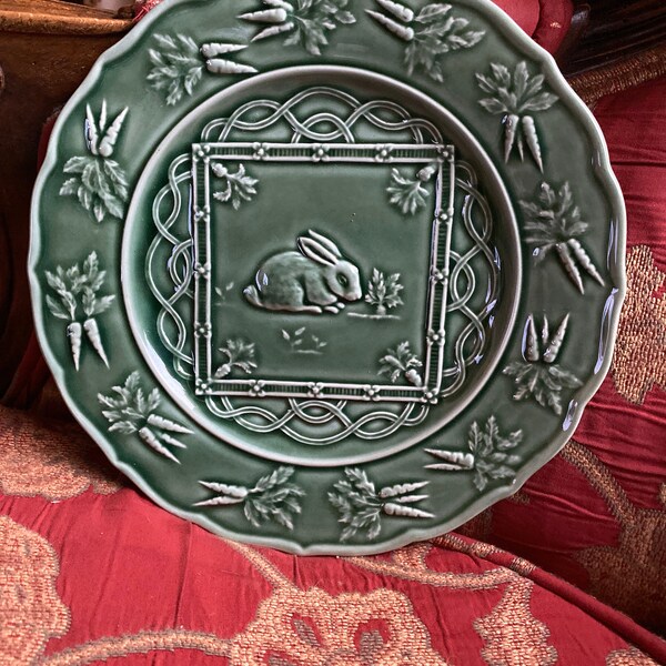 Bordallo Pinheiro Rabbit Plate - Etsy