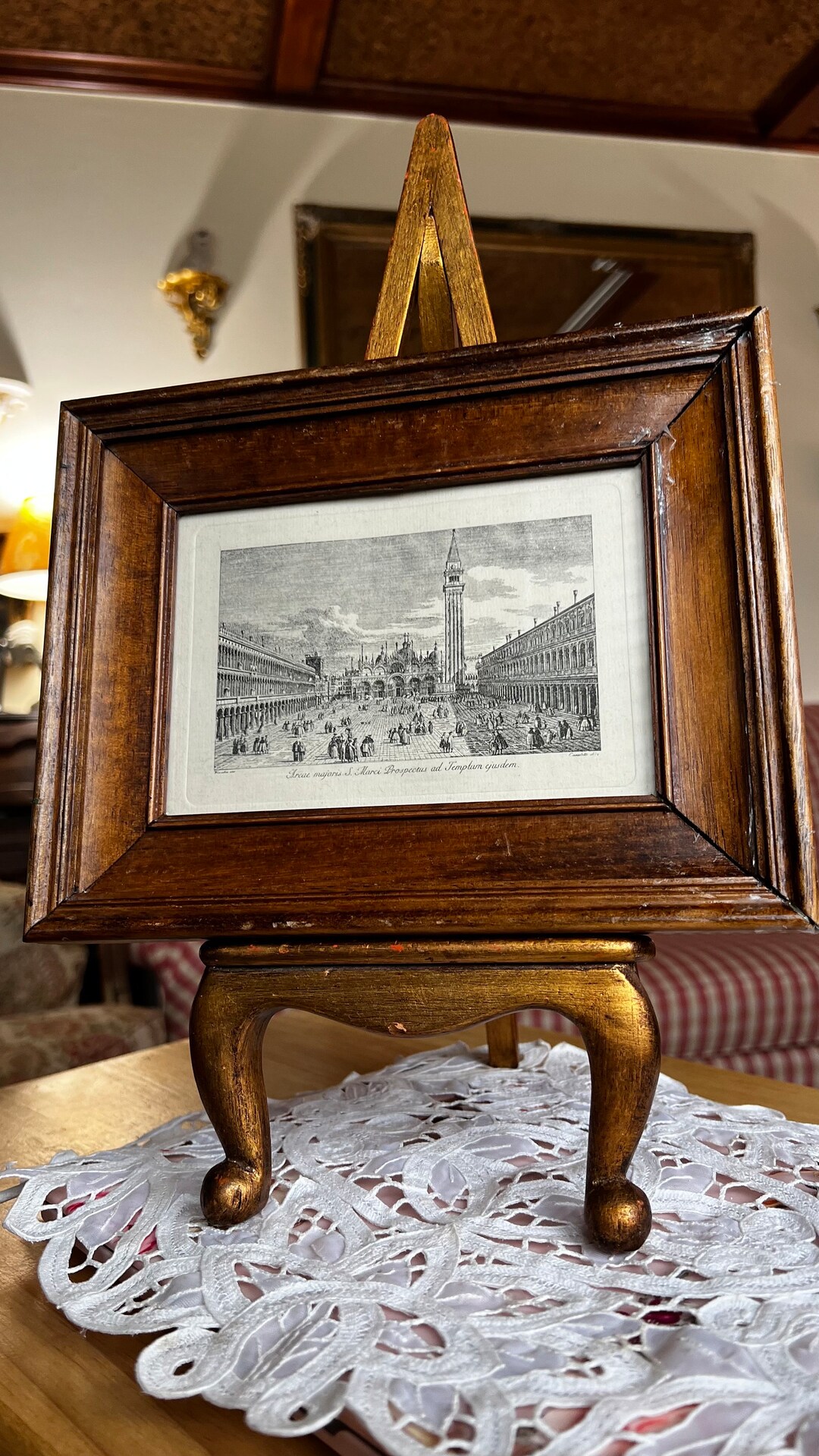 Etching Engraving Art Frame European Antonio Visentini and Canaletto ...