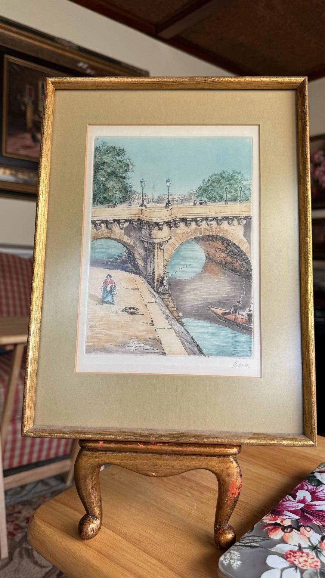 European Etching Engraving MARCEL JULIEN BARON (french Modernist 1872 ...