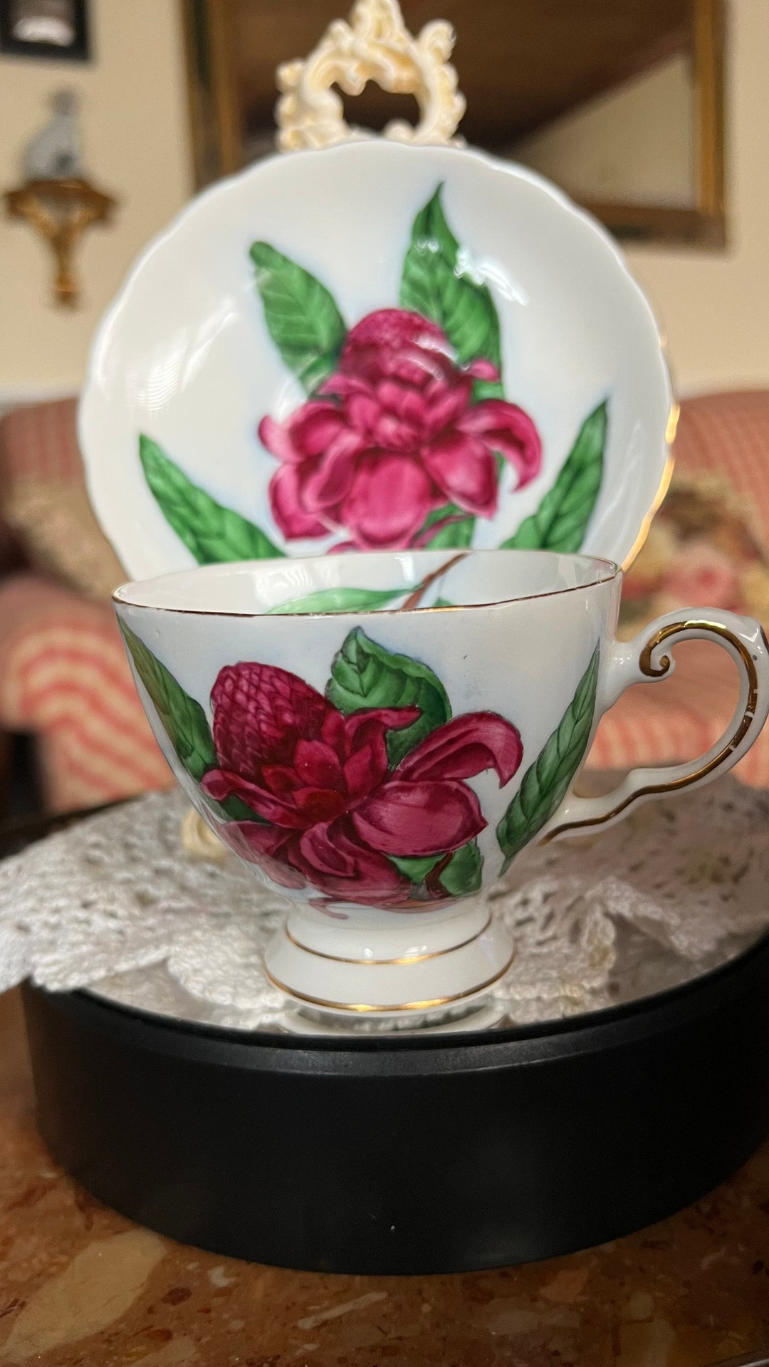 English Country Tuscan Hawaiian Flower Series Pattern Torch Ginger ...