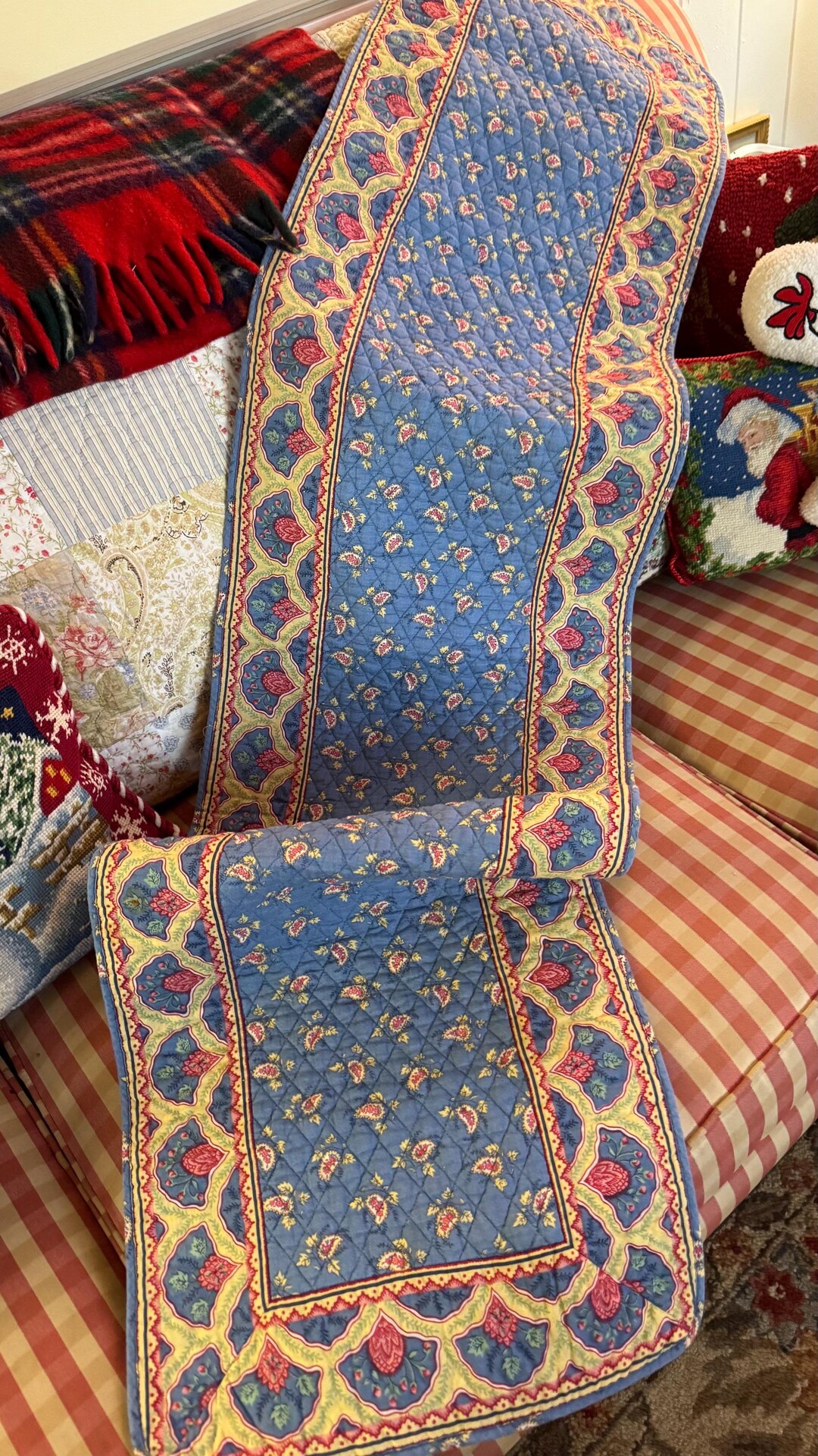 French Country Provence Paisley Table Runner - Etsy